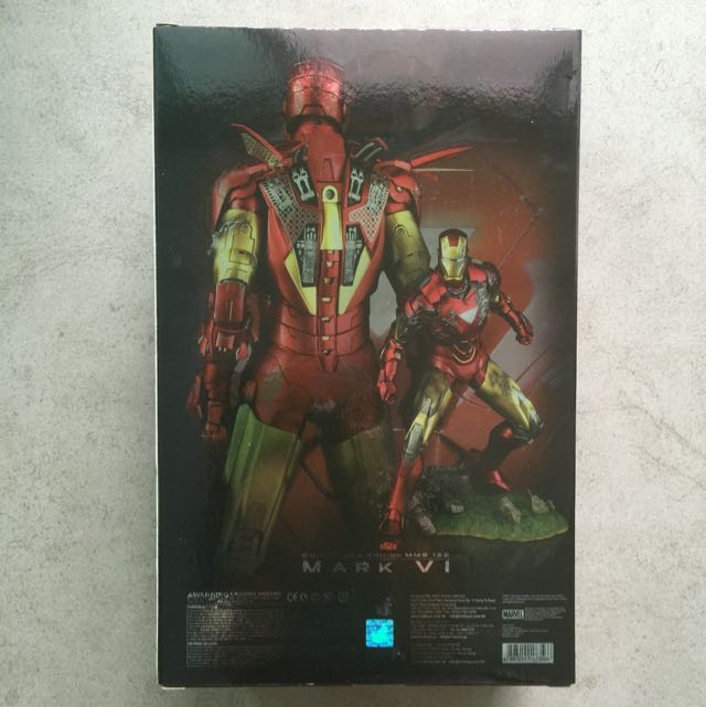 Iron Man Mark VI Hot Toys 1/6th Scale Figure Movie Masterpiece MMS132 ...