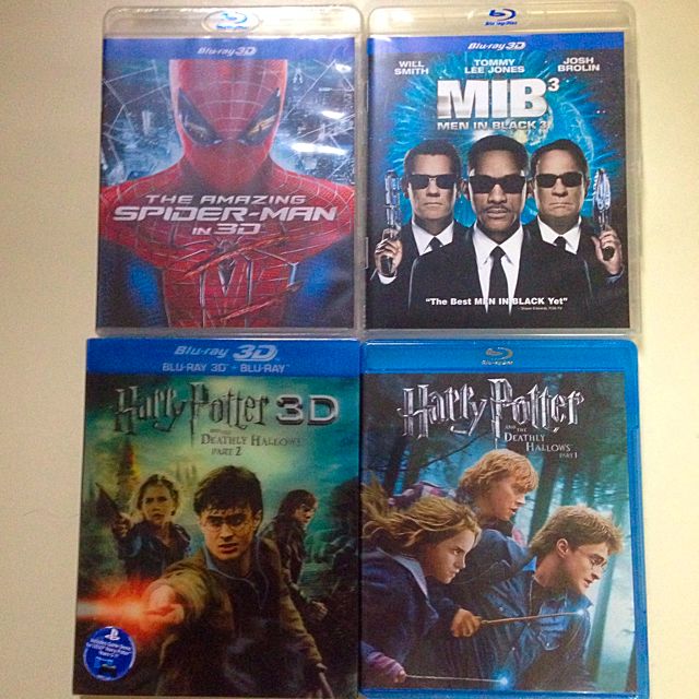 RESERVED: BN Original Blu Ray Disc Movies The Amazing Spider-Man (3D&2D); Men In Black 3 (3D&2D ...