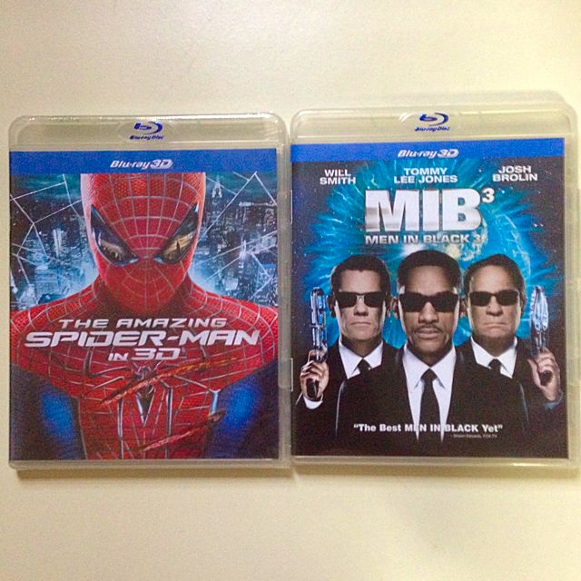RESERVED: BN Original Blu Ray Disc Movies The Amazing Spider-Man (3D&2D); Men In Black 3 (3D&2D ...