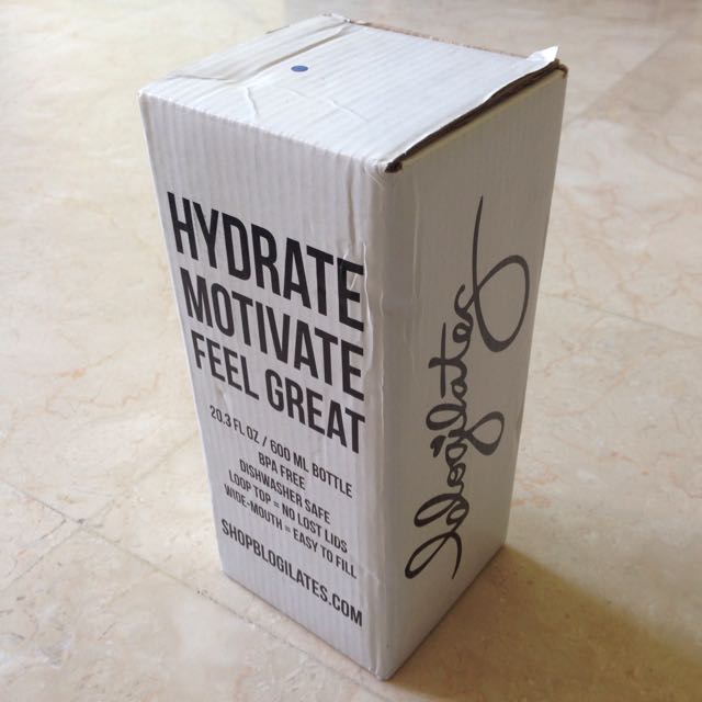 Blogilates Blue Water Bottle, Furniture & Home Living, Kitchenware ...