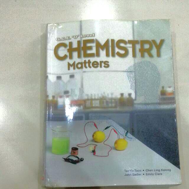 G.C.E. 'O' Level Chemistry Matters, Hobbies & Toys, Books & Magazines ...