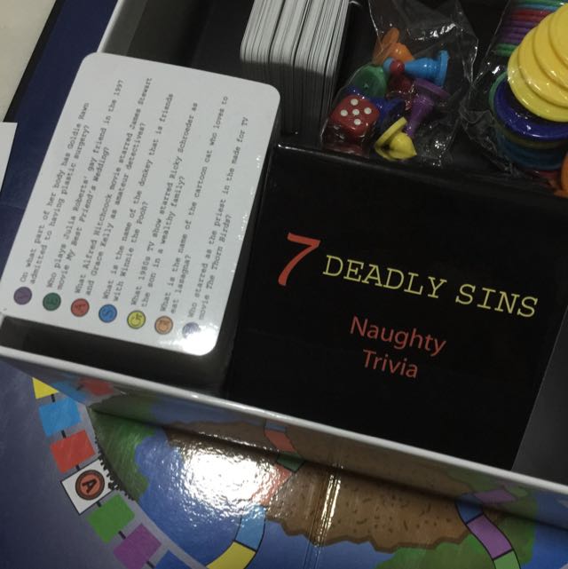 7 Deadly Sins Board Game, Hobbies & Toys, Toys & Games on Carousell
