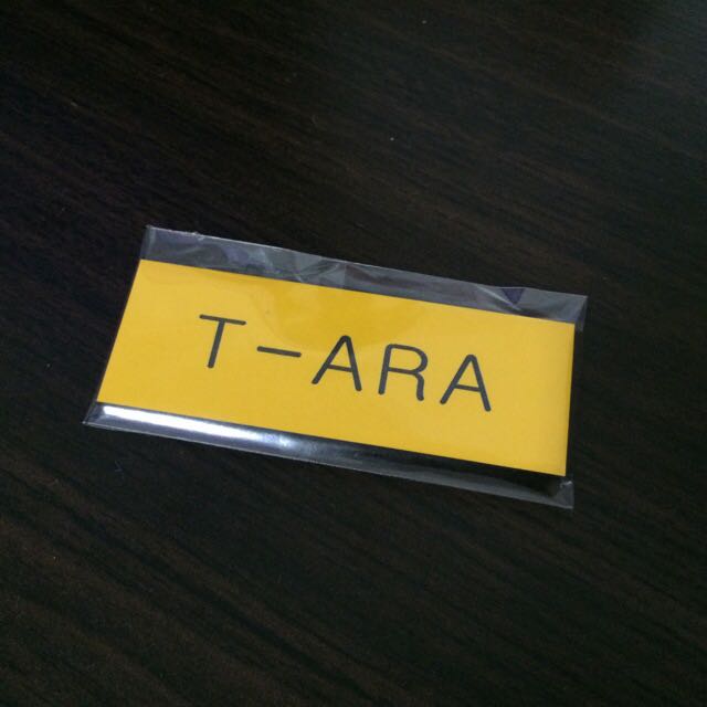 T-ARA Group Name Tag (English), Hobbies & Toys, Memorabilia ...