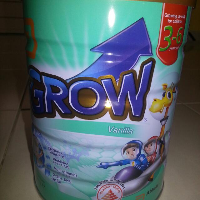 Grow Vanilla 900g (Milk Powder), Babies & Kids, Nursing & Feeding ...