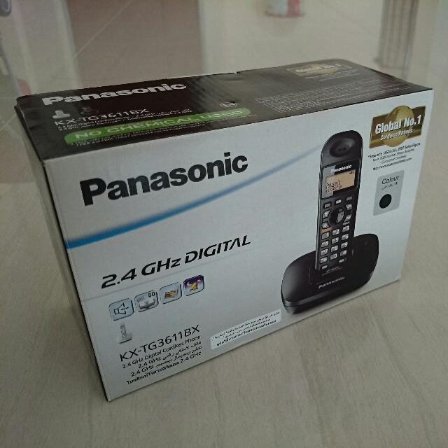 Panasonic KX-TG3611BX 2.4GHz Digital Cordless Phone, TV & Home Appliances, Electrical, Adaptors ...