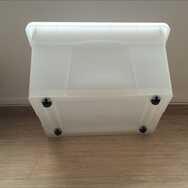 Toyogo Plastic Storage Box W/Wheels, Furniture & Home Living, Home ...