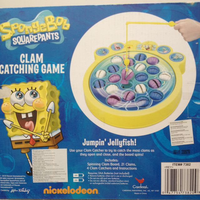 cheap buy online Spongebob Clam Catching game