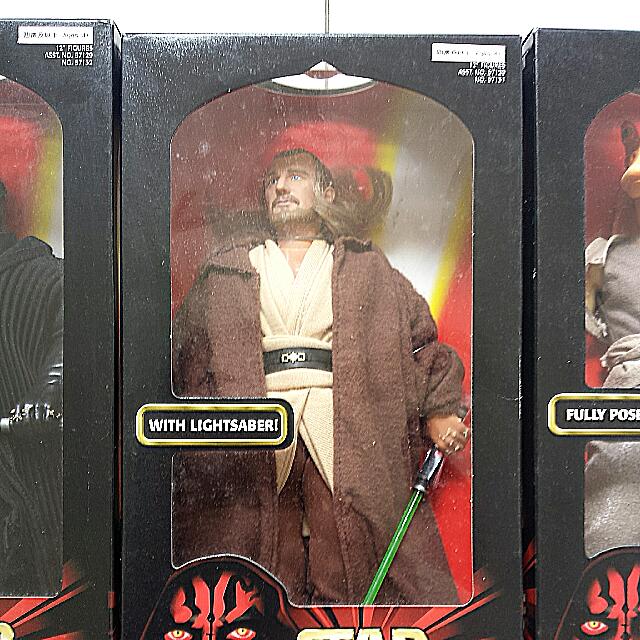 Star Wars 12 Inch Episode 1 Phantom Menace Figures Darth Maul Qui-Gon ...