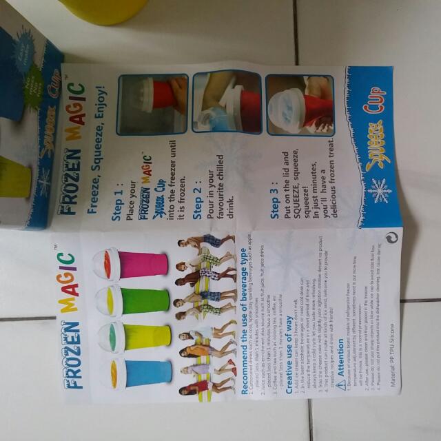 Ice Blended Cup / Frozen Magic / Slasher Maker / Squeeze Cup / Ice ...