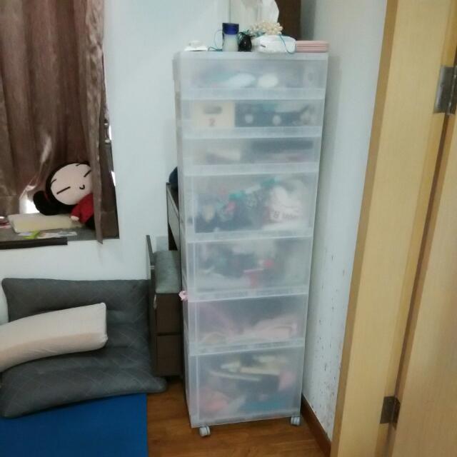 Muji 7 Drawers Pp Storage With Wheels, Furniture & Home Living, Home ...