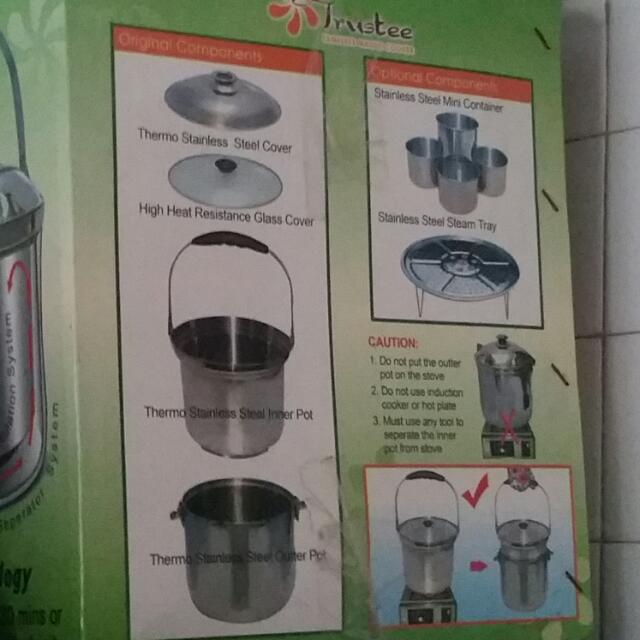 Trustee Flameless Magic Cooker 5L, TV & Home Appliances, Kitchen ...