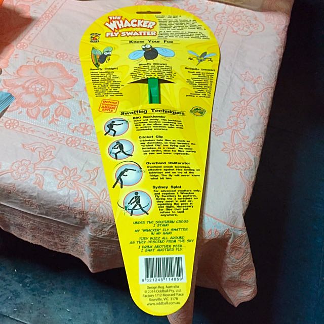 Australia The Whacker Fly Swatter, Everything Else on Carousell