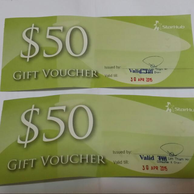 $100 Starhub Voucher (Pending Collection), Tickets & Vouchers, Vouchers ...