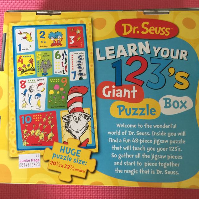 Giant Puzzle Box To Learn 1 2 3, Hobbies & Toys, Toys & Games on Carousell