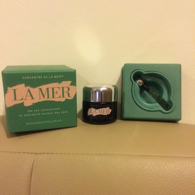 Empty La Mer Eye Concentrate Cream Box Bottle Set Spatula Roller ...