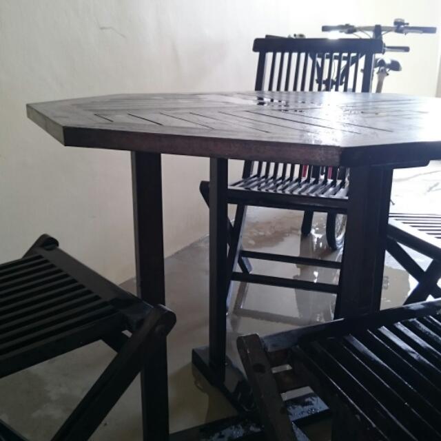 Garden Table And Chair Peranakan Design, Furniture & Home Living ...