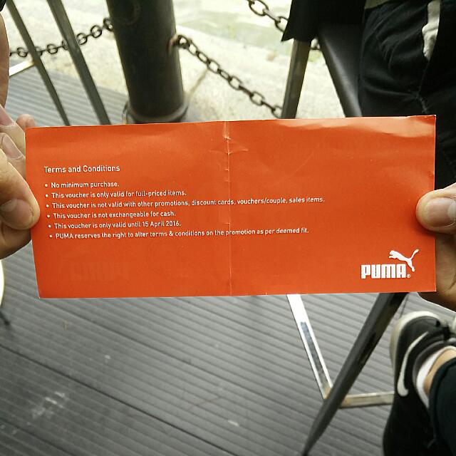 Puma $100 voucher, Tickets & Vouchers, Vouchers on Carousell