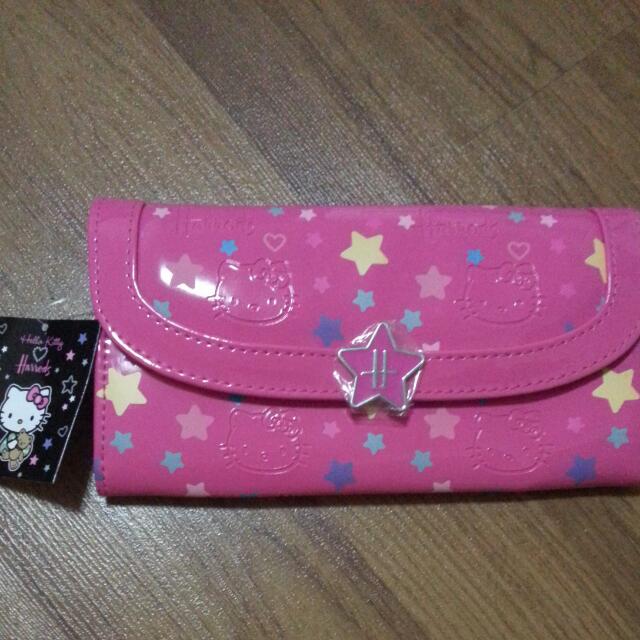 Limited Edition Harrods Hello Kitty Long Pink Embossed Wallet, Women's ...