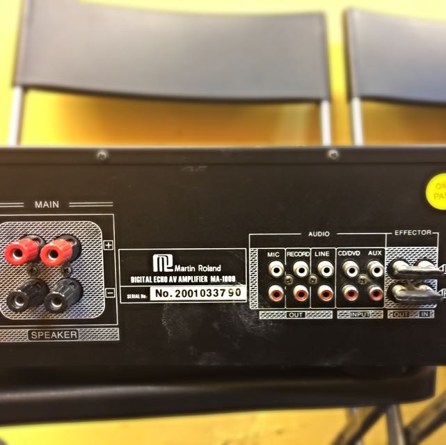 Martin Roland MA-1000 AV Karaoke Amplifier, Audio, Soundbars, Speakers ...