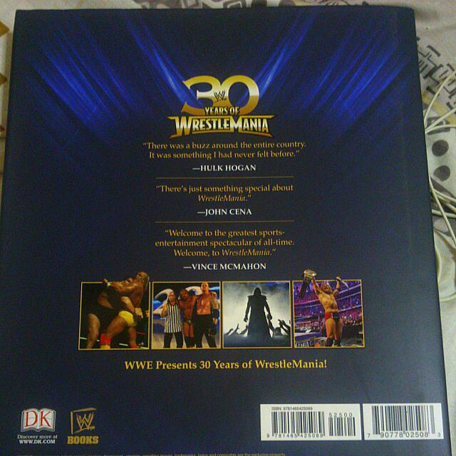 30 Years Of WrestleMania, The Complete History, Hobbies & Toys, Books ...