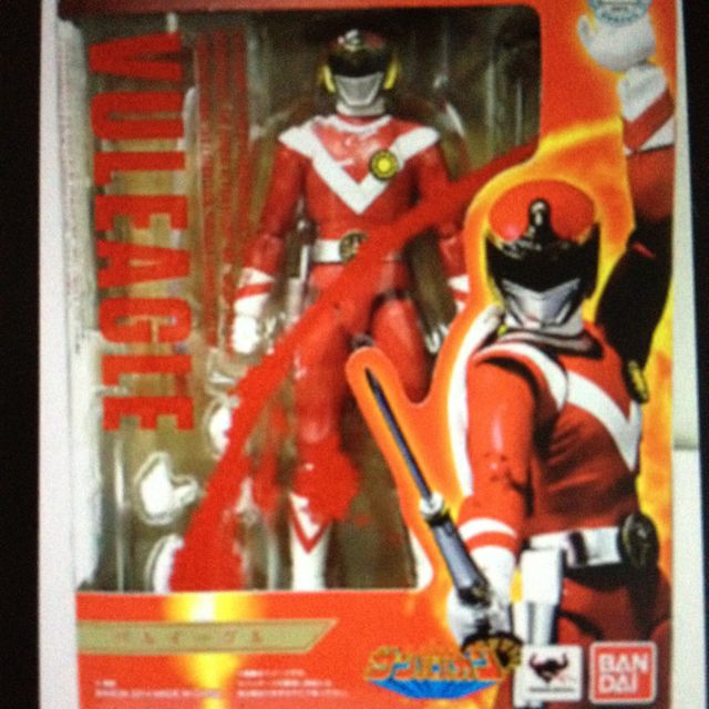 Bandai Shf Taiyou Sentai Sun Vulcan Vuleagle Red Power Rangers, Hobbies ...