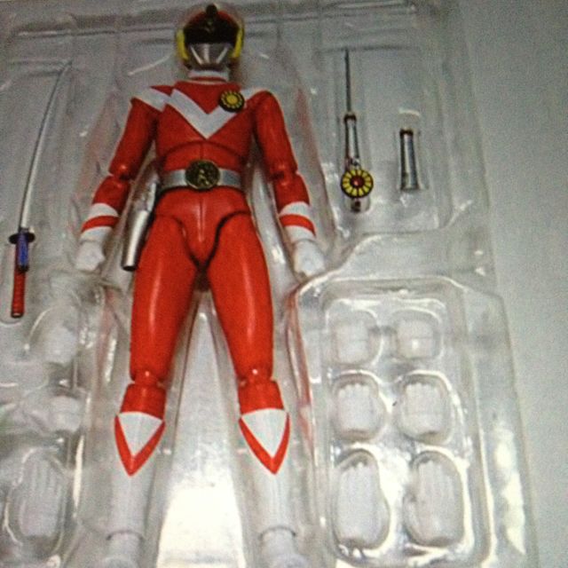 Bandai Shf Taiyou Sentai Sun Vulcan Vuleagle Red Power Rangers, Hobbies ...