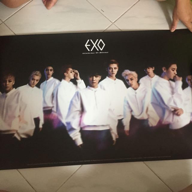 EXO OFFICIAL OVERDOSE POSTER, Hobbies & Toys, Memorabilia ...