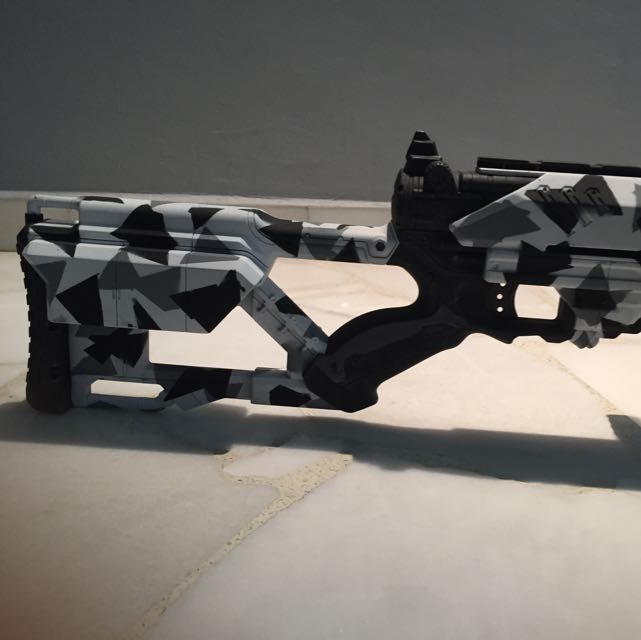 Reserved - Nerf Longstrike (Arctic Camo), Hobbies & Toys, Toys & Games ...