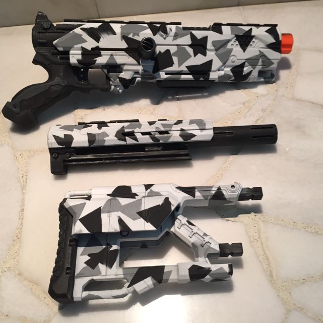Reserved - Nerf Longstrike (Arctic Camo), Hobbies & Toys, Toys & Games ...