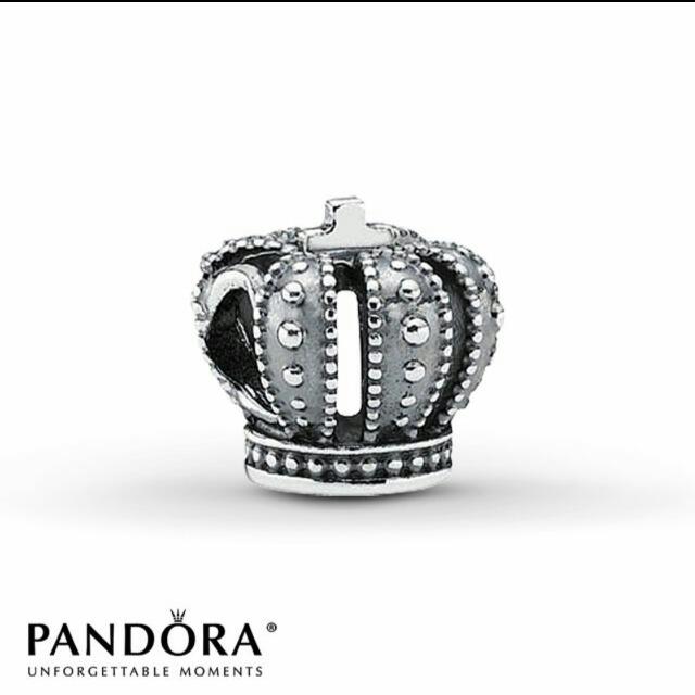 Pandora Crown Charm, Luxury, Accessories on Carousell