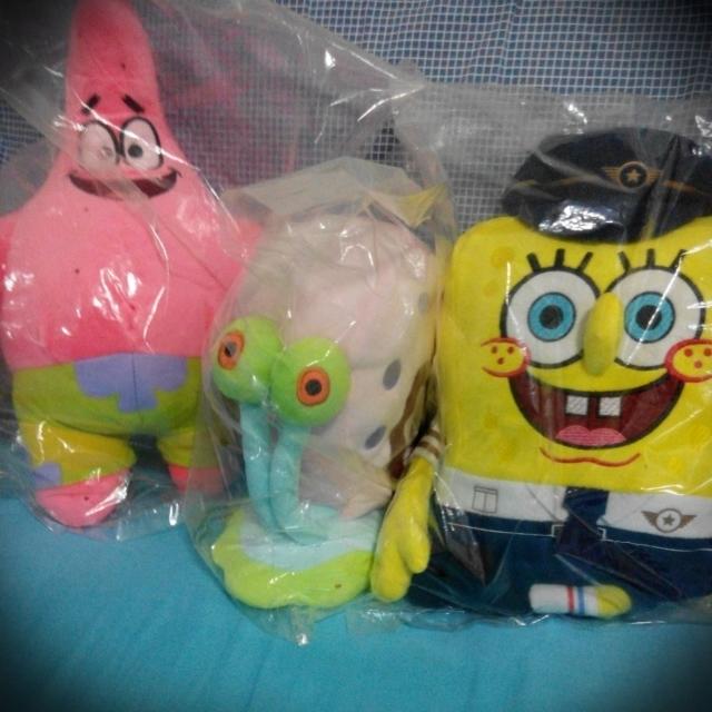 Spongebob Squarepants Plushies, Hobbies & Toys, Toys & Games on Carousell