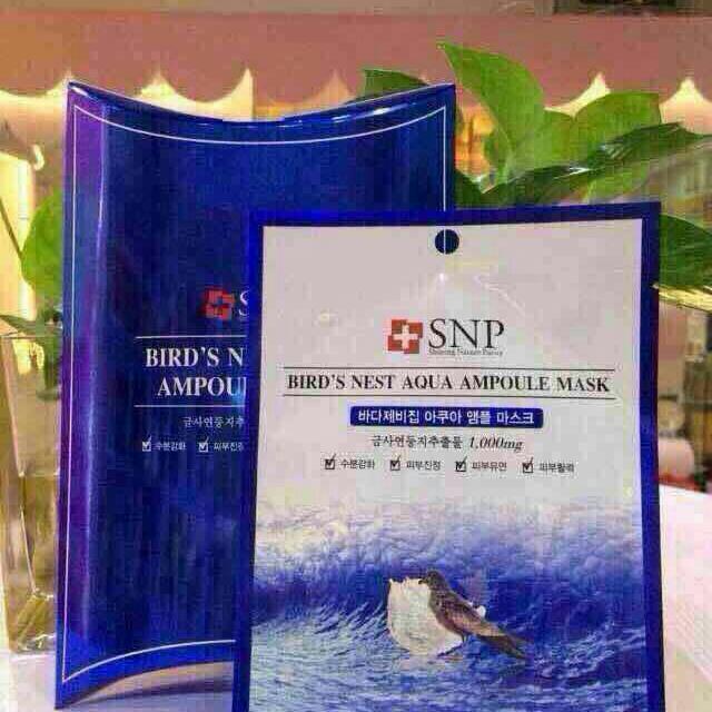 [SNP] Birds Nest Aqua Ampoule Mask, Beauty & Personal Care, Face, Face ...