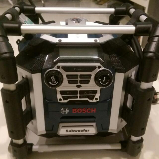 BOSCH Subwoofer Power Box 360 Jobsite AM/FM Stereo With 360 Degree ...