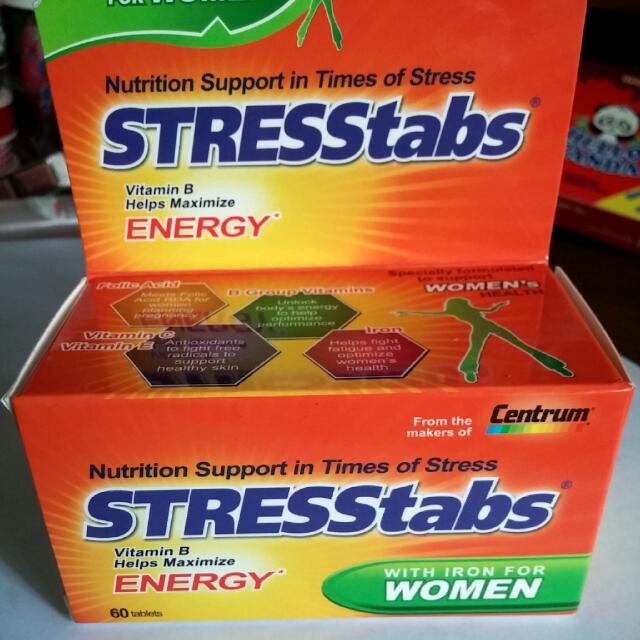 Centrum STRESStabs nutrition support in times of stress. Vitamin B ...