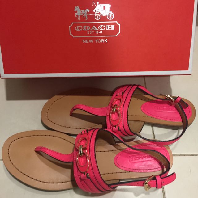 Coach Sandal, Women's Fashion, Footwear, Flipflops and Slides on Carousell