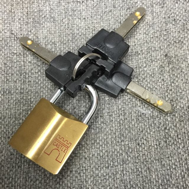 Unique Lock With 3 Keys, Furniture & Home Living, Kitchenware ...