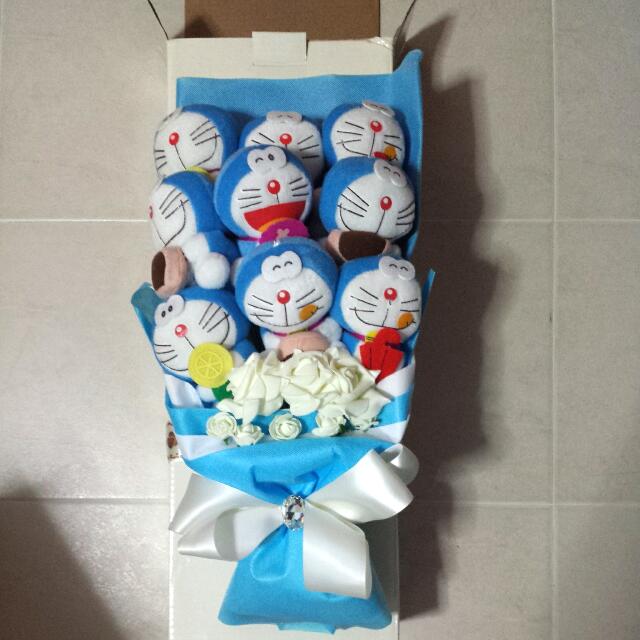 Doraemon Flower Bouquet, Everything Else on Carousell