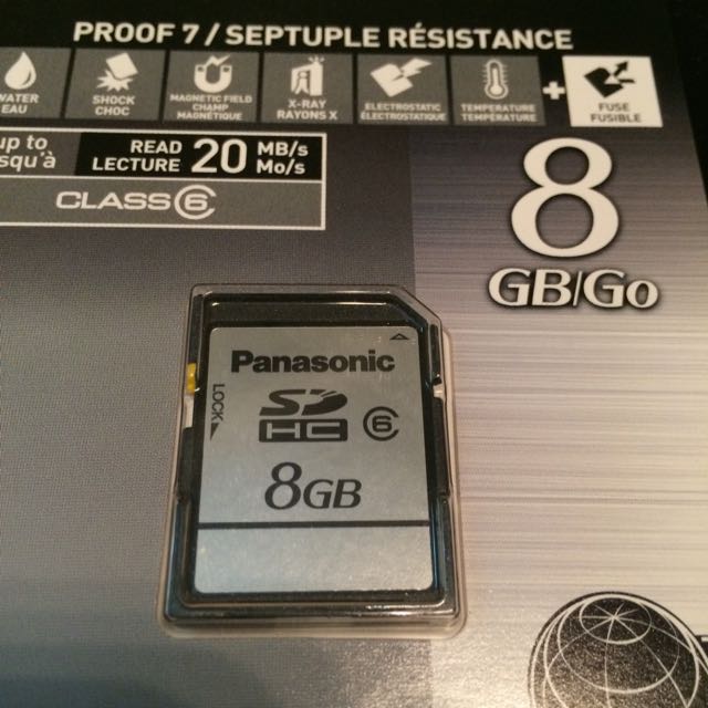 Panasonic 8GB SD Card, Mobile Phones & Gadgets, Mobile & Gadget ...