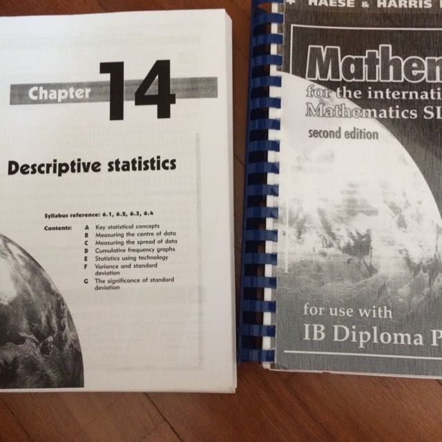 HAESE IB SL Math Textbook, Hobbies & Toys, Books & Magazines, Textbooks ...