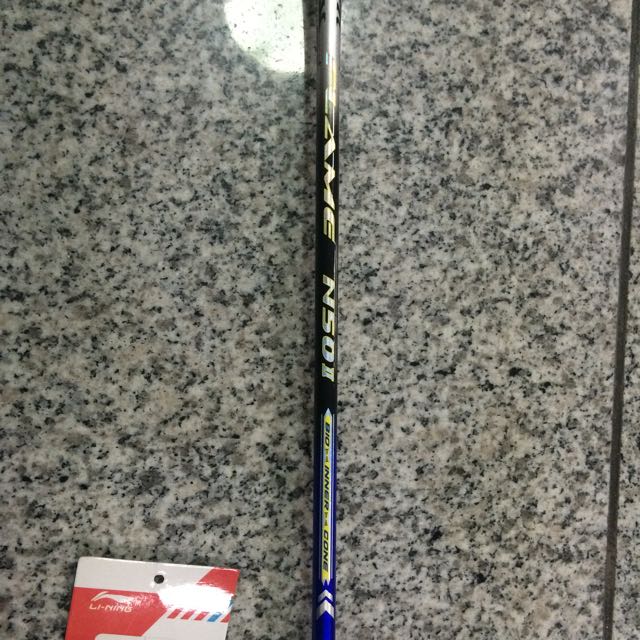 LI Ning N50 II Mega Power Flame Badminton Racket, Sports on Carousell