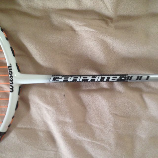 Wilson Graphite 100 Badminton Racket, Sports Equipment, Sports & Games ...