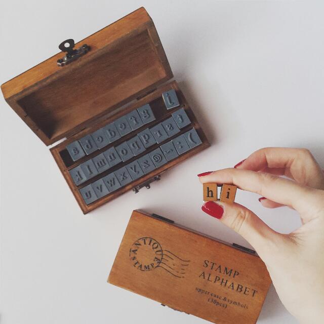 Alphabet Stamp Kit (lowercase), Hobbies & Toys, Stationery & Craft ...