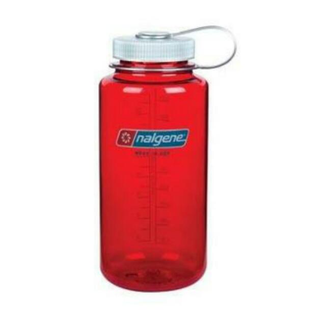 Outdoor Red Nalgene Water Bottle, Furniture & Home Living, Kitchenware ...