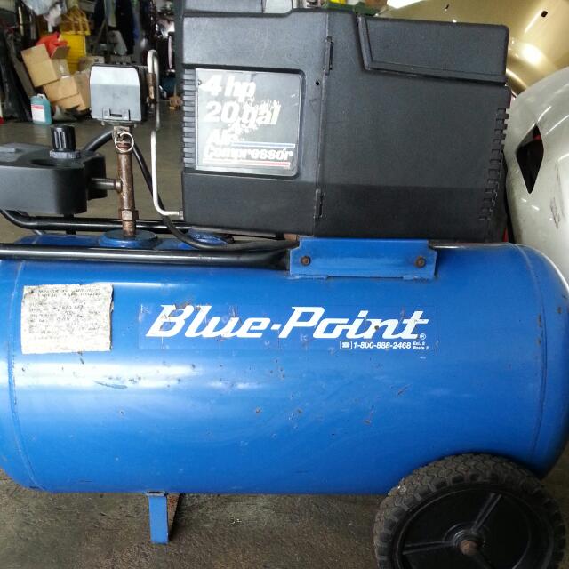 Blue Point By Snap On Air Compressor 4hp 20gal Letting Go Due To ...