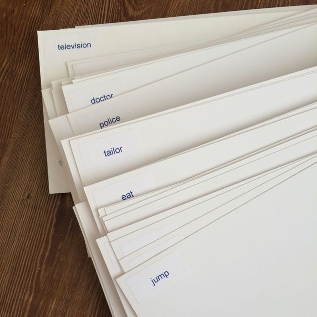 Flash Cards (brain Glenn Doman Montessori Shichida), Hobbies & Toys ...