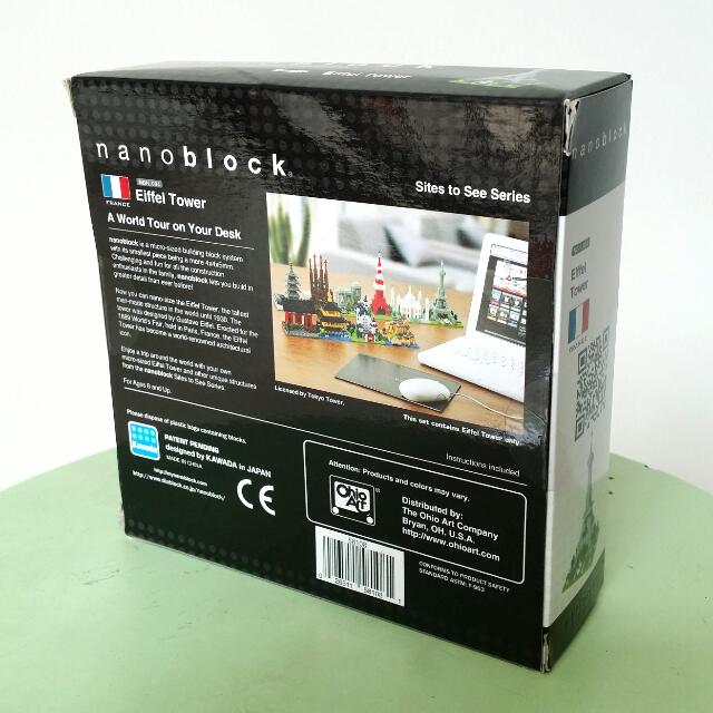 Nanoblock NBH-004 Eiffel Tower, Hobbies & Toys, Toys & Games on Carousell