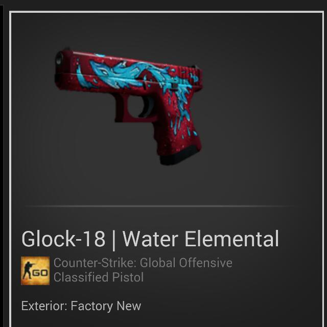 CSGO: Glock-18 Water Elemental FN, Hobbies & Toys, Toys & Games on ...