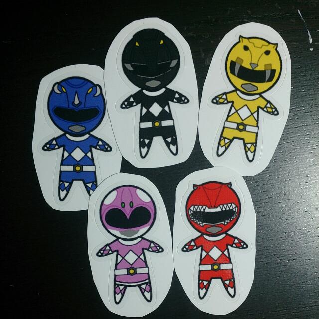 Last Set! POWER RANGER Stickers! One for $1.50 Set of 5 stickers for $4 ...