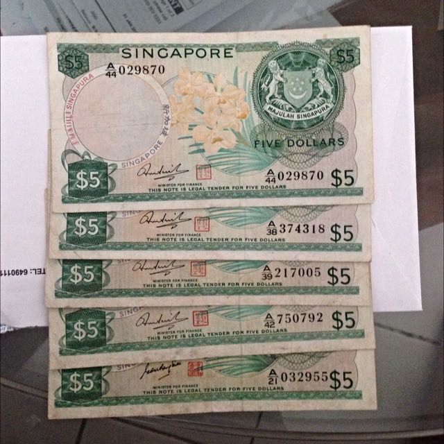 Rare $5 Notes, Hobbies & Toys, Memorabilia & Collectibles, Currency on ...