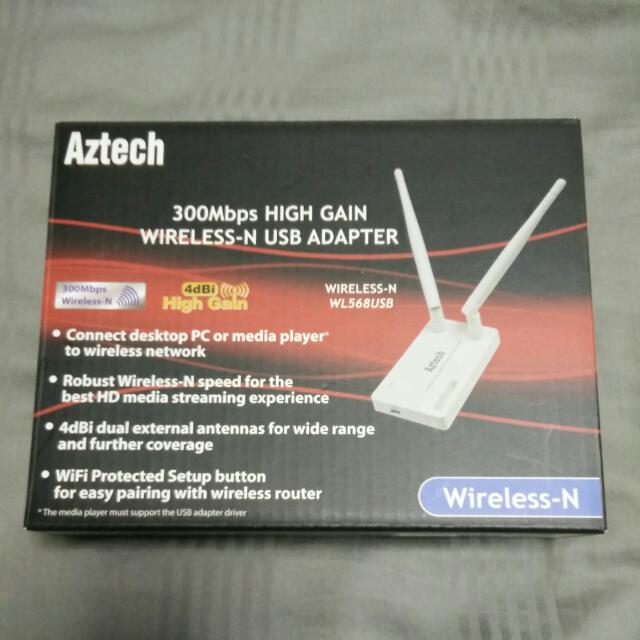 Aztech Wireless-N USB Adaptor, Computers & Tech, Parts & Accessories ...